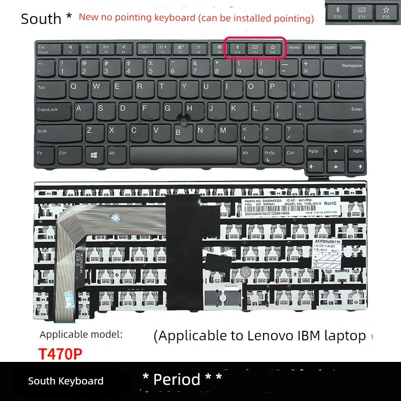 Клавиатура для ноутбуков Nanyuan T470, T480, A485, A475 подходит для Thinkpad Lenovo IBM. T470P, абсолютно новый,