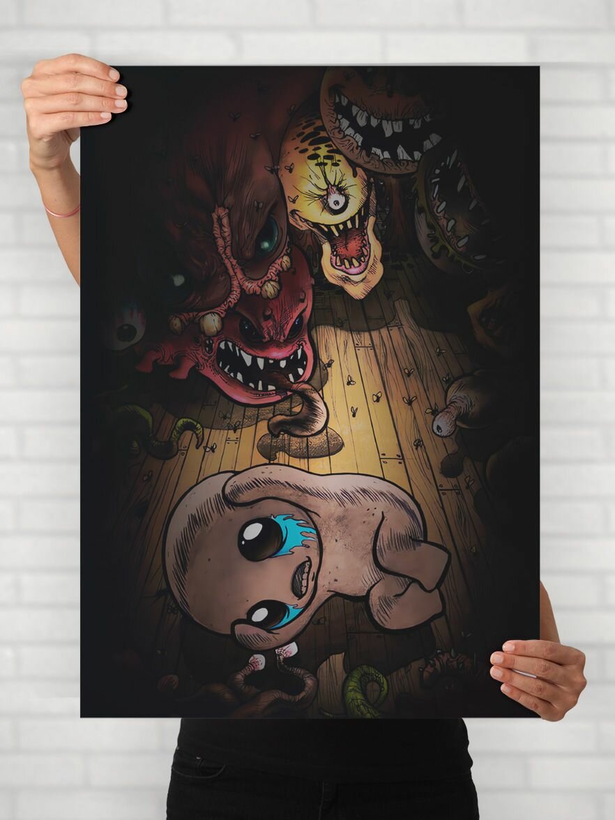 Плакат на стену для интерьера Айзек (The Binding of Isaac 2) - Постер по игре формата A1 (61x84 см)