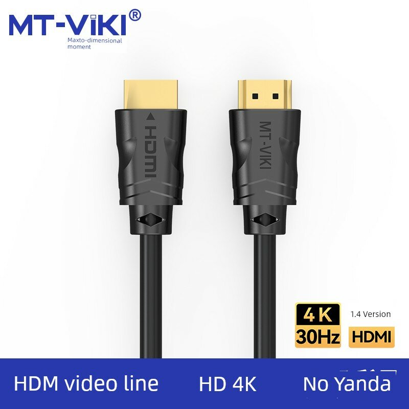 Черный HDMI 1.4 кабель, 4K 30Гц, 3 метра длиной для мониторов и ТВ, надежная производительность