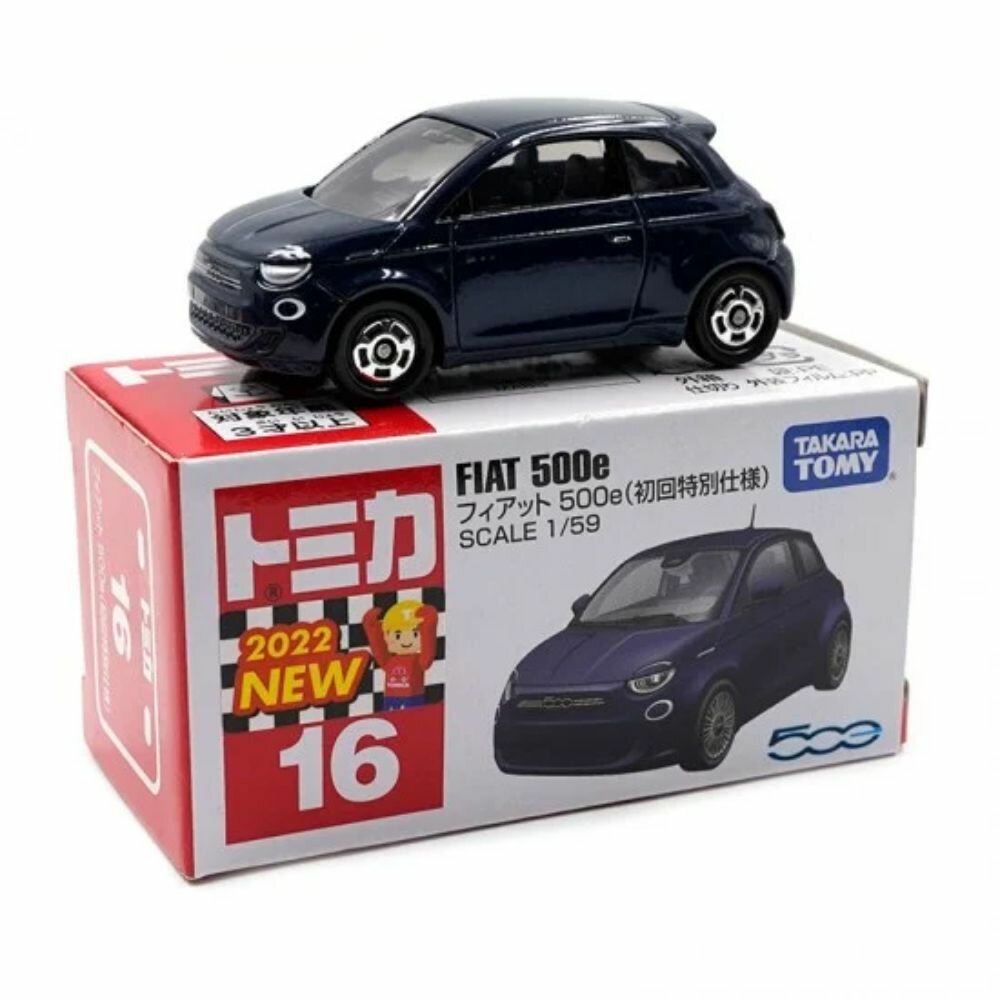 Машинка Takara Tomy Tomica 1/59 Fiat 500e First Limited Edition BX016 Diecast Scale Model Car