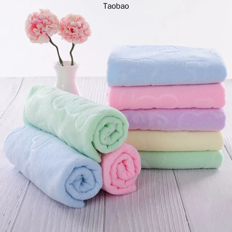 Полотенце для ванной полотенце, Микрофибра, 75x150 см, оранжевый, 3 шт.