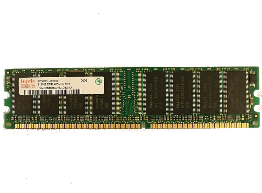 Оперативная память Hynix DIMM DDR1 PC3200U-30330 512Mb 400MHz
