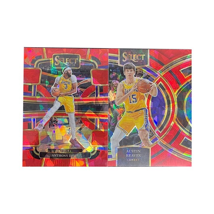 PANINI 2023 24 SELECT Лейкерс Красный Ice Лед Риверс Дэвис Tka 2 шт Игровые Карты Коллекция Карт