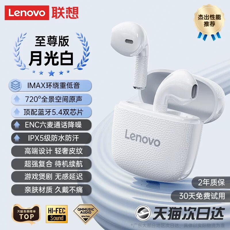 Lenovo Ultimate беспроводные наушники с пространственным звуком, шумоподавлением ENC, Bluetooth 5.4 и комфортом весь