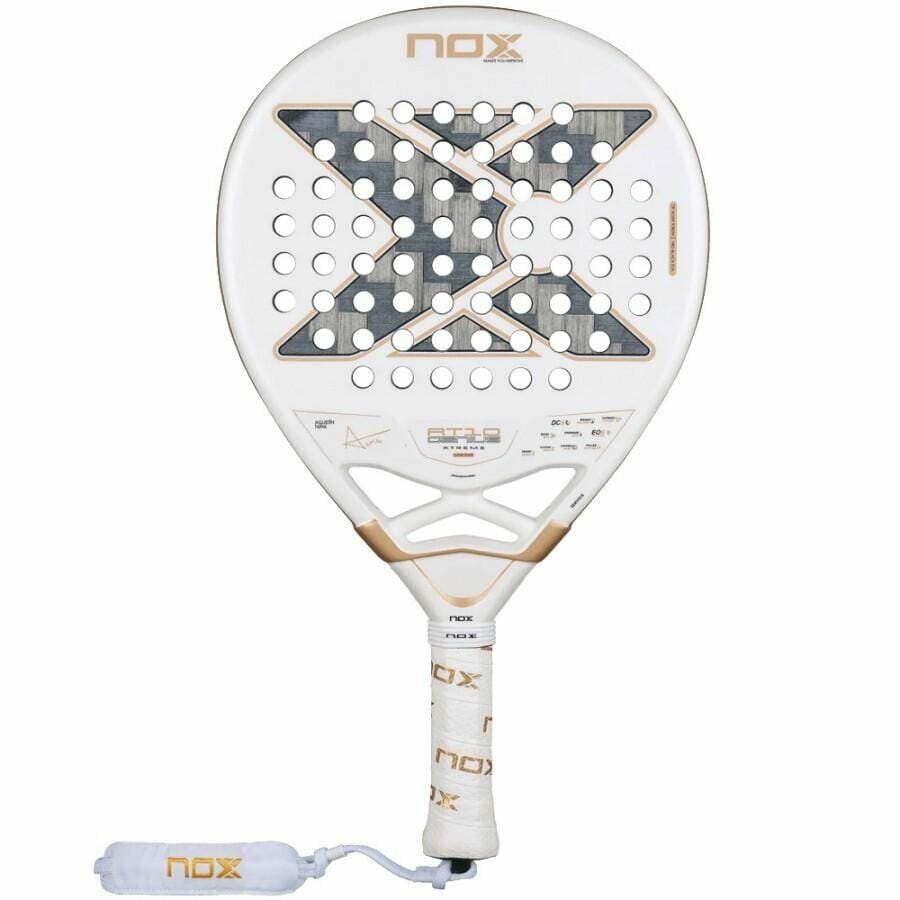 DECATHLON ракетка для падел тенниса Nox AT10 Genius 12K Alum Xtrem, белый/золотой