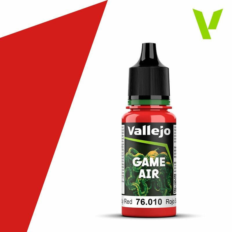 Краска Vallejo серии Game Air: Bloody Red - обновленная формула 2024 76.010