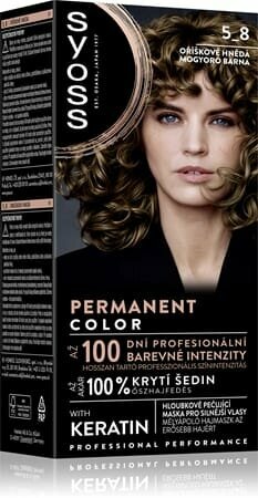 Краска для волос Syoss Permanent Color, оттенок 5_8 Hazelnut Brown, 1 шт