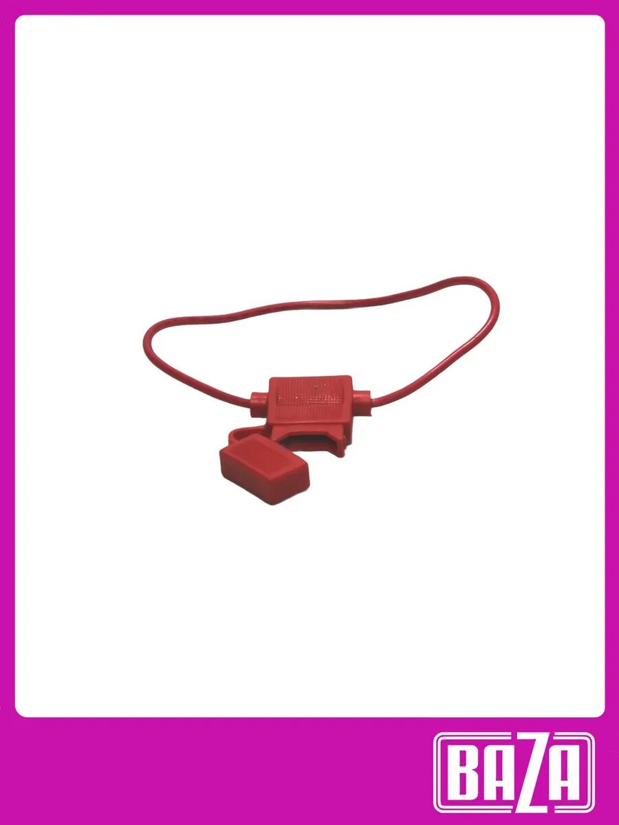 Держатель предохранителя флажкового красный 16 AWG