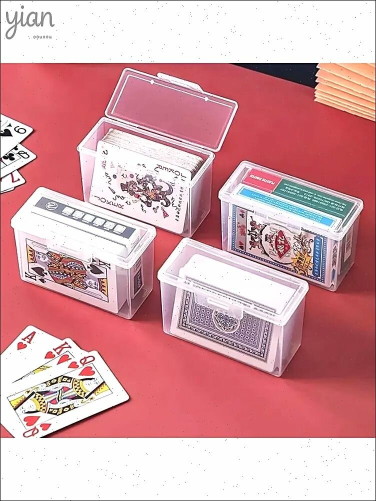 4 коробки для хранения игральных карт-упаковка из штук (Без игральных карт)