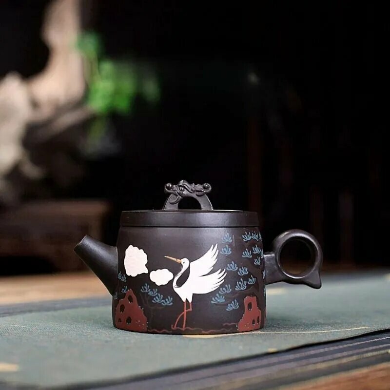 YIQIN TEA HOUSE Чайник заварочный "чайник из фиолетовой глины своими руками.", 190 мл