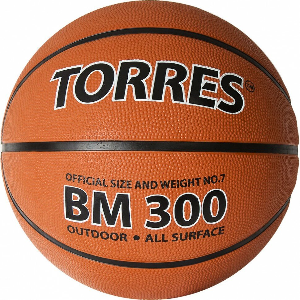 Мяч баскетбольный Torres BM 300, размер 7 (B02017)