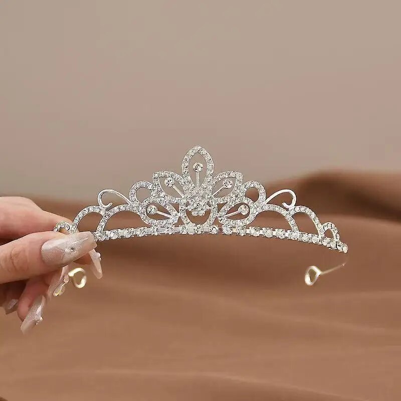 Детская тиара принцессы со стразами one size A13