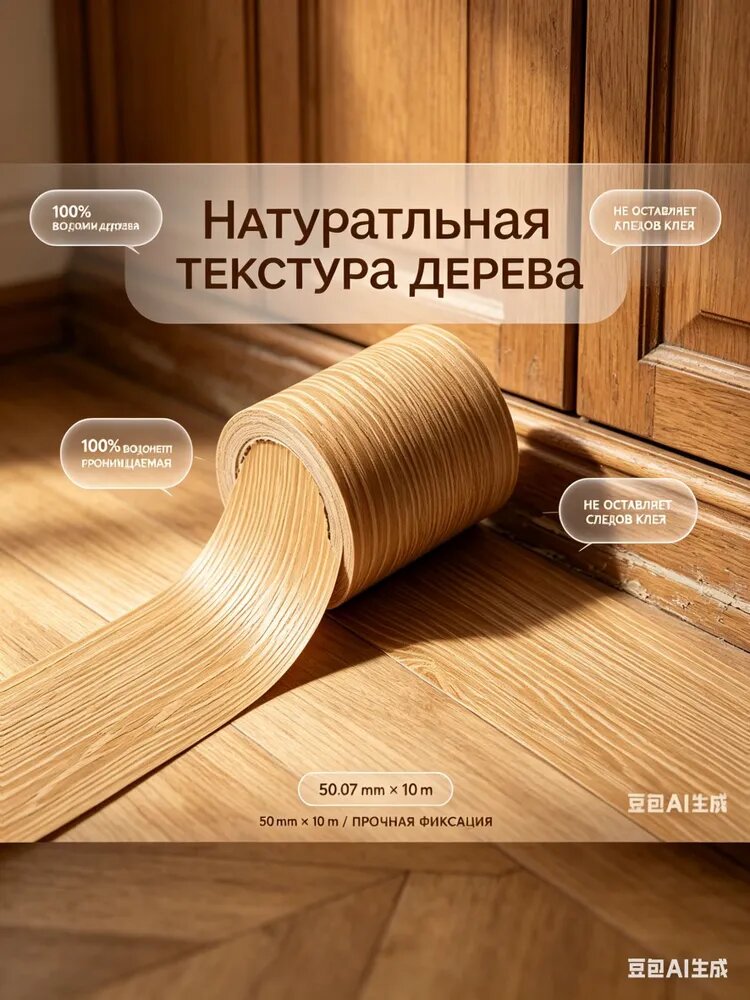 Бордюр для обоев Пробковые 10 м, 0.5 м