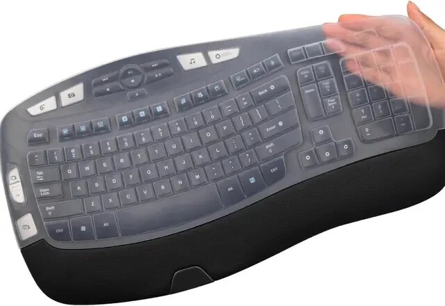 Силиконовый чехол для клавиатуры Logitech MK550/570 Clear