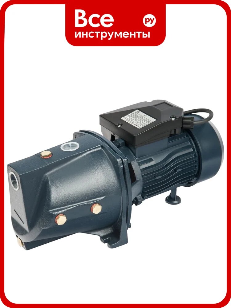 Насосная станция UNIPUMP JSW 55 самовсасывающая, чугунный корпус, центробежный тип, бытовой класс, защита