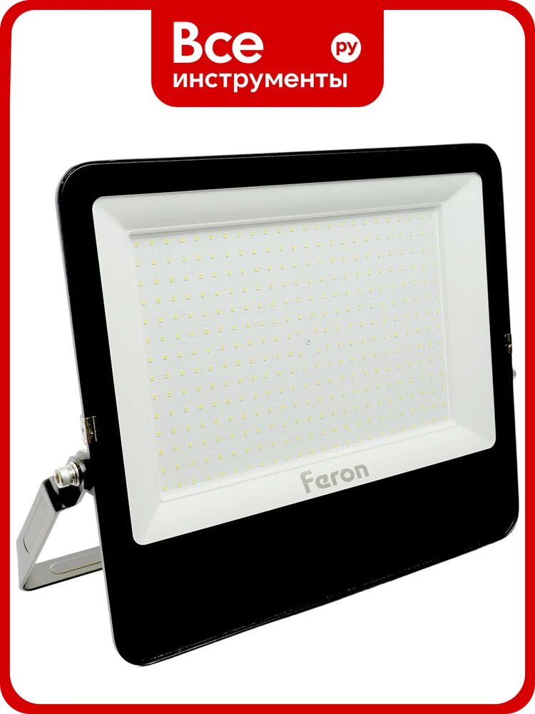 Светодиодный прожектор Feron 2835 SMD 300W 6400K IP65 AC220V/50Hz, черный с матовым стеклом, LL-926 29501
