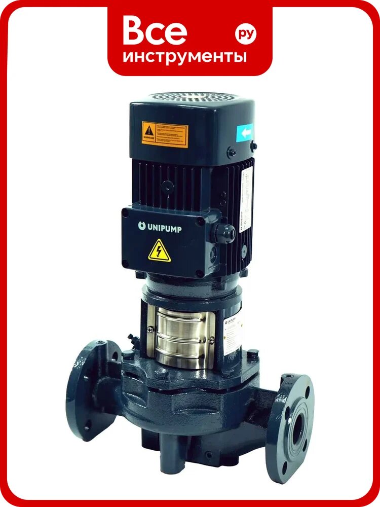 Циркуляционный насос UNIPUMP SVH 32-18-1,1/2 41722, мощность 1100 Вт, производительность 208 л/мин, чугунный корпус,