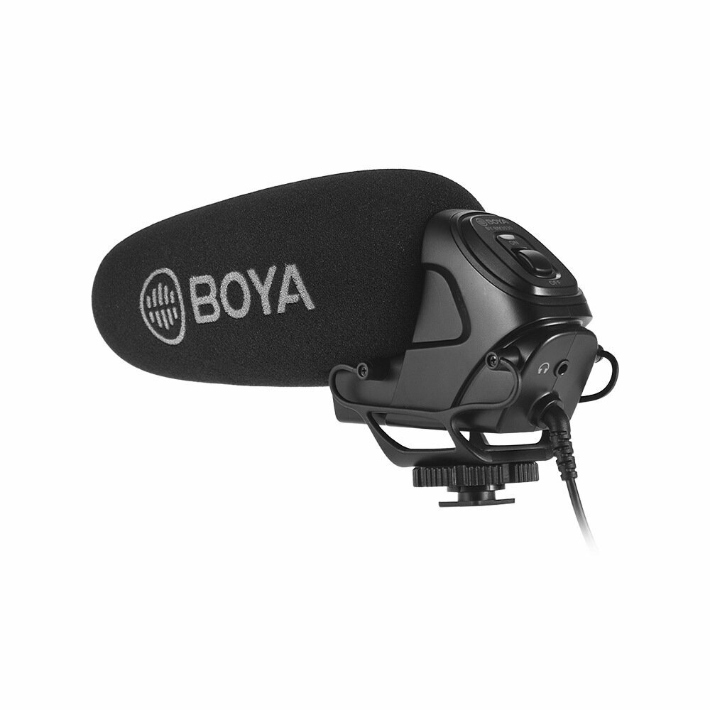 BOYA Микрофон для фото и видеокамер, черный
