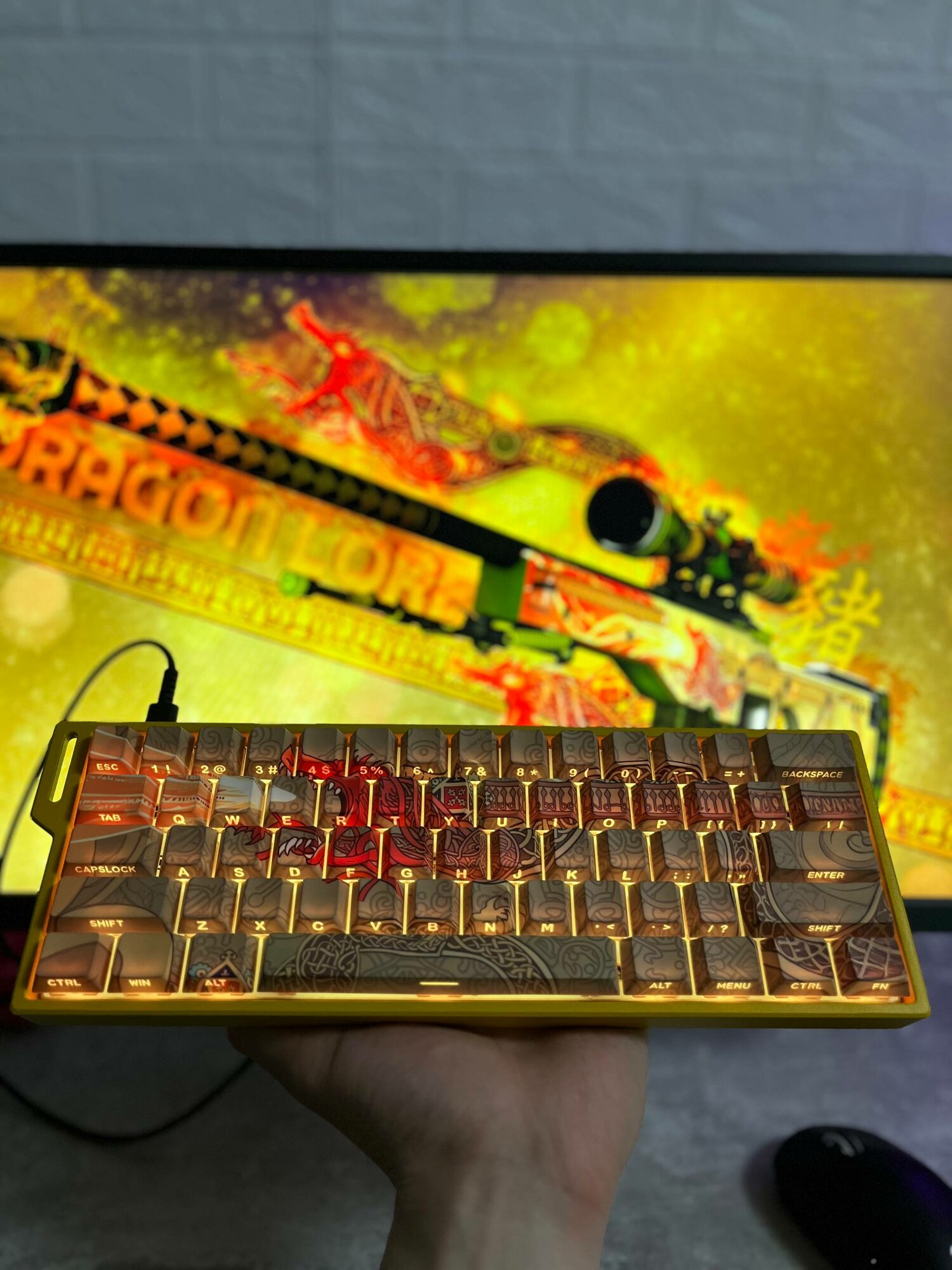 Магнитная игровая клавиатура IMK COLOUR 61 PRO "Dragon Lore"