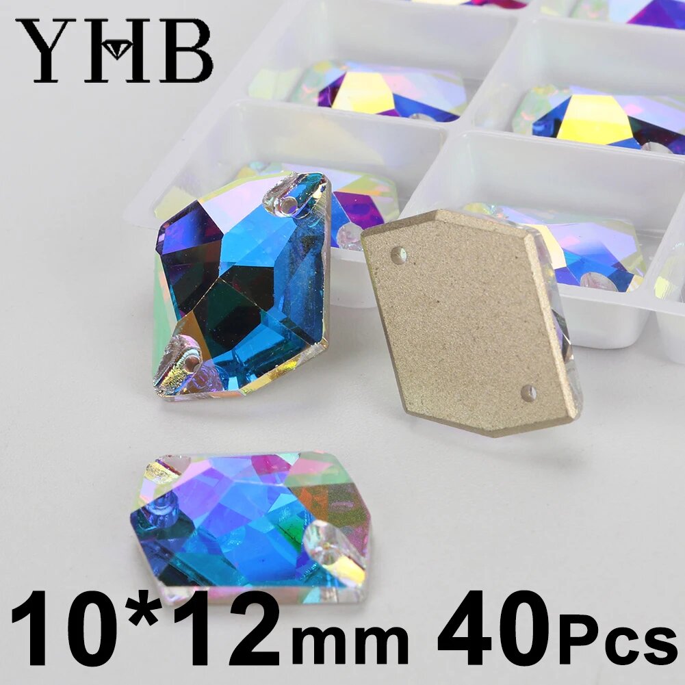 Стразы YHB Cosmic 10x12mm, 40шт