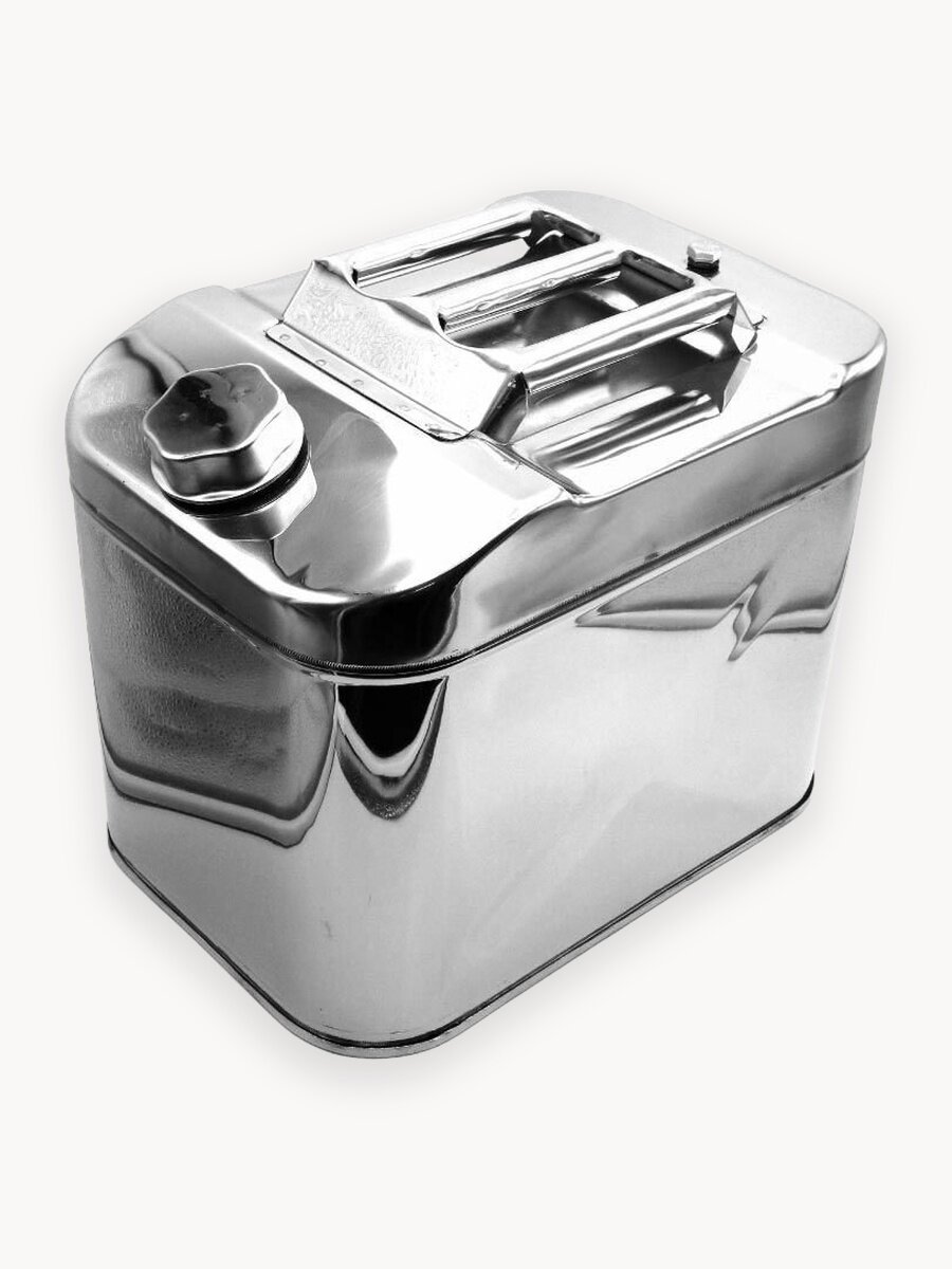 Канистра HQ27284 нержавеющая сталь 20 литров (20л), горизонтальная