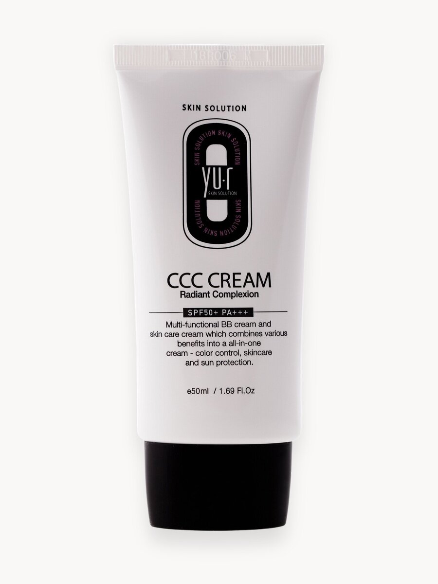 Корректирующий ССС крем для лица Yu.r Skin Solution CCC Cream (Light), SPF50+ PA +++, 50 мл.