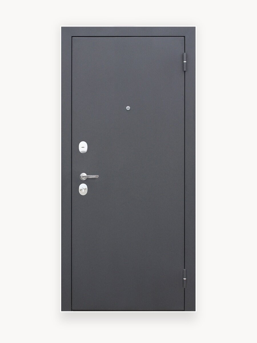 Входная дверь Ferroni Гарда Черный Муар - Белый Ясень (860мм) правая