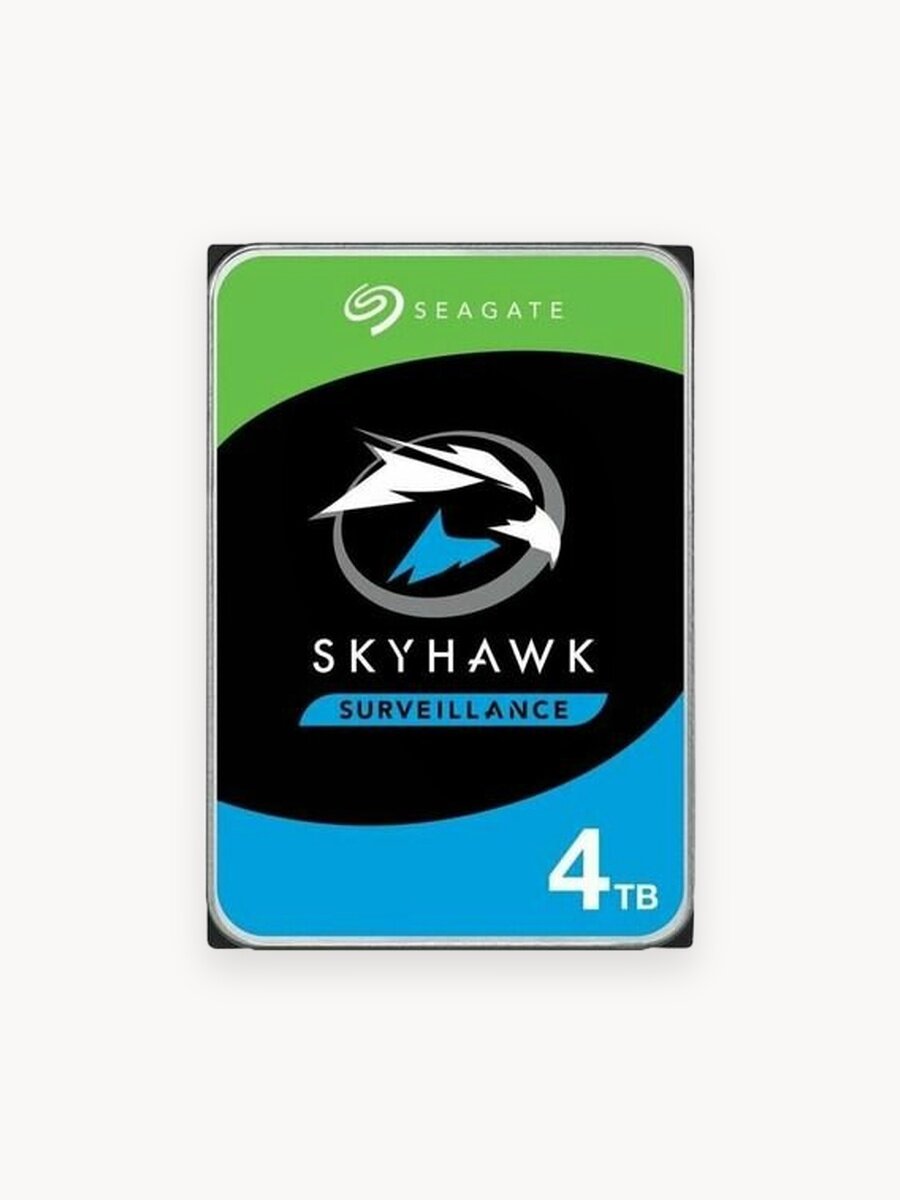 Жесткий диск Seagate Skyhawk ST4000VX016, 4ТБ, HDD, SATA III, 3.5"