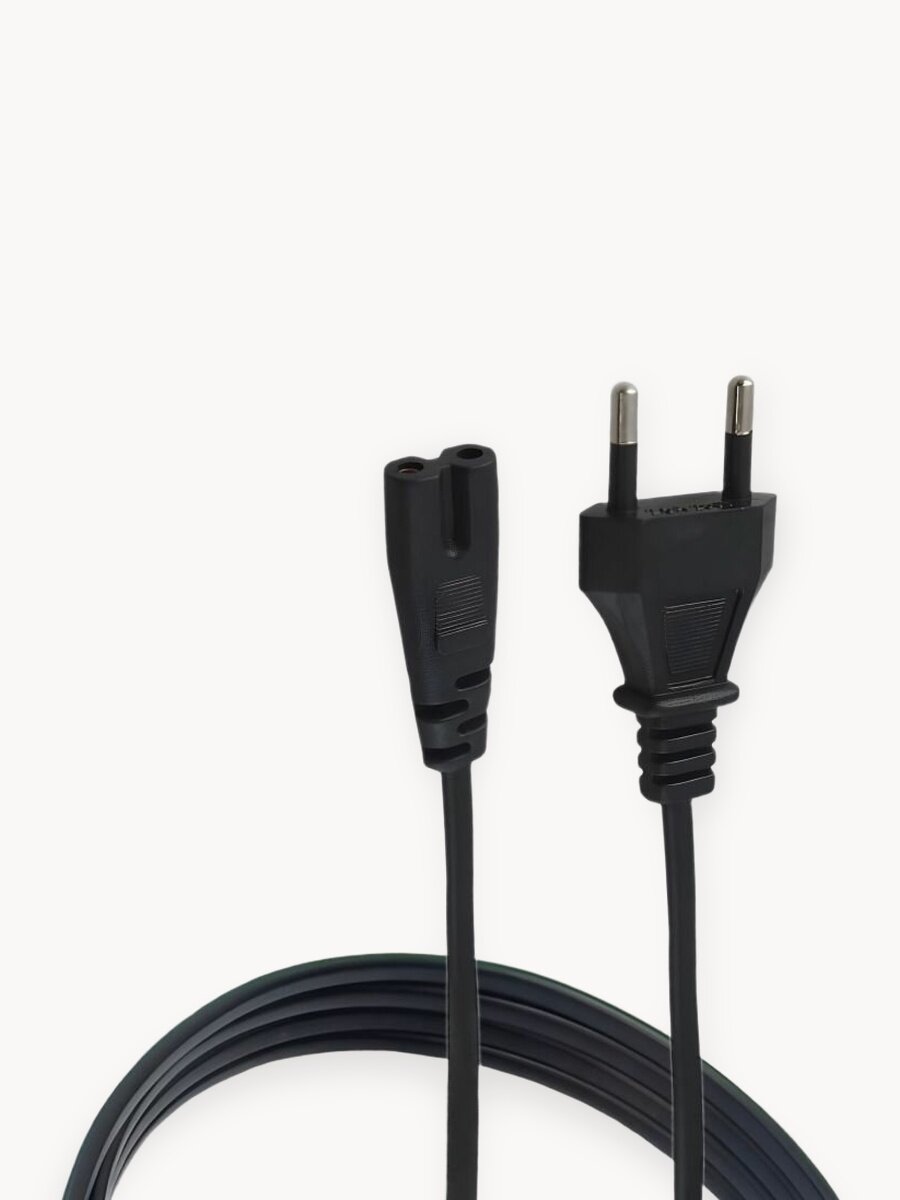 Сетевой шнур - кабель питания для Sony Playstation XBOX 1.5 метра 2 pin; сетевой шнур C7 220V