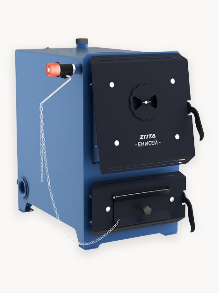 Котел твердотопливный ZOTA Енисей 12, с плитой (EN4588140012)