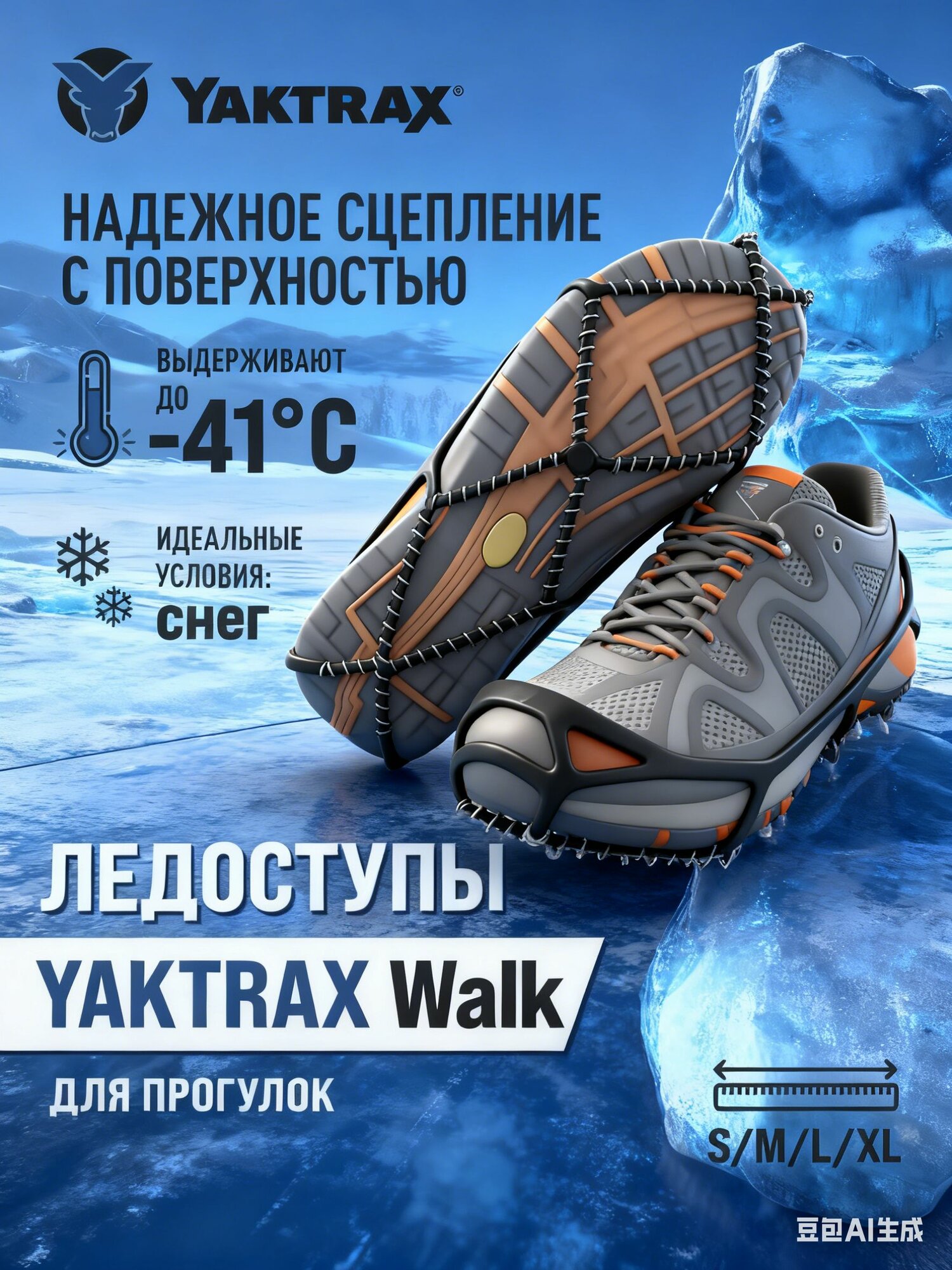 YAKTRAX Ледоступы размер L