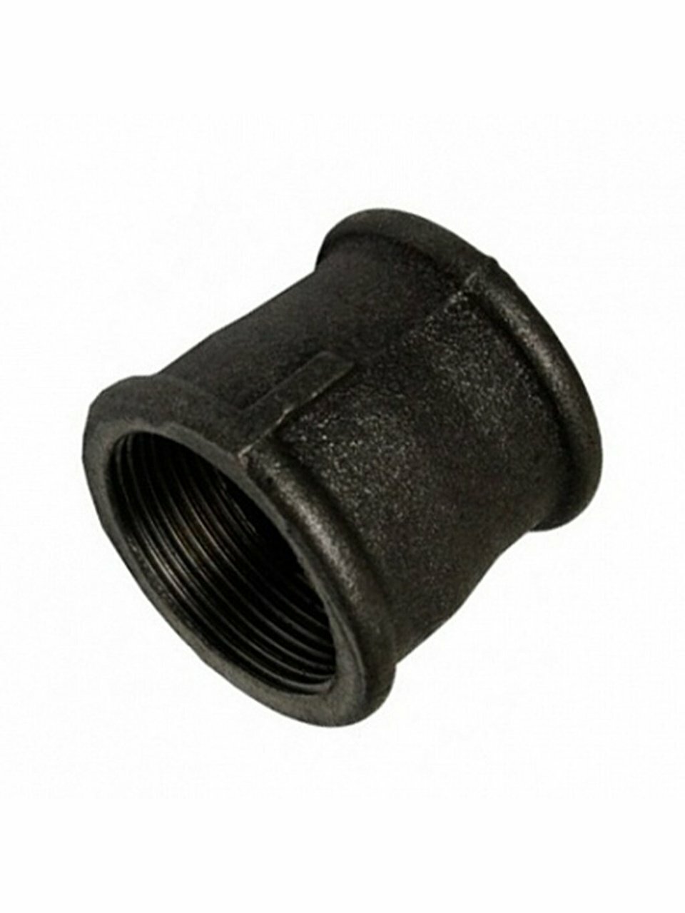 Муфта чугунная STI 1 1/2 дюйма DN 40 для систем отопления и водоснабжения, резьбовой фитинг черный без покрытия