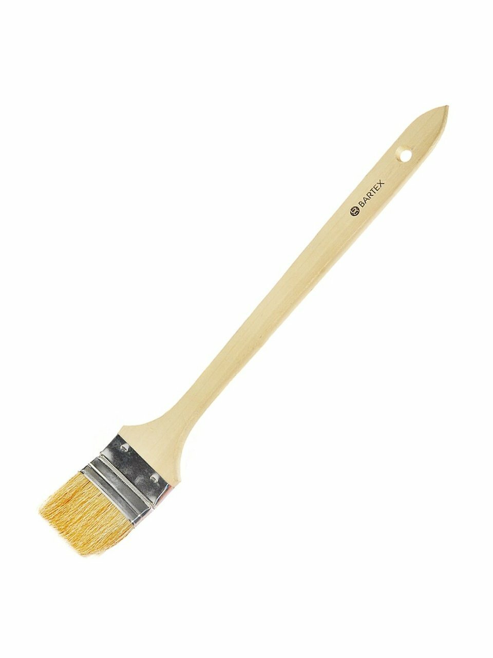 Кисть радиаторная Bartex 50 мм (2 дюйма) с натуральной щетиной и деревянной рукояткой для малярных работ, артикул 1117520