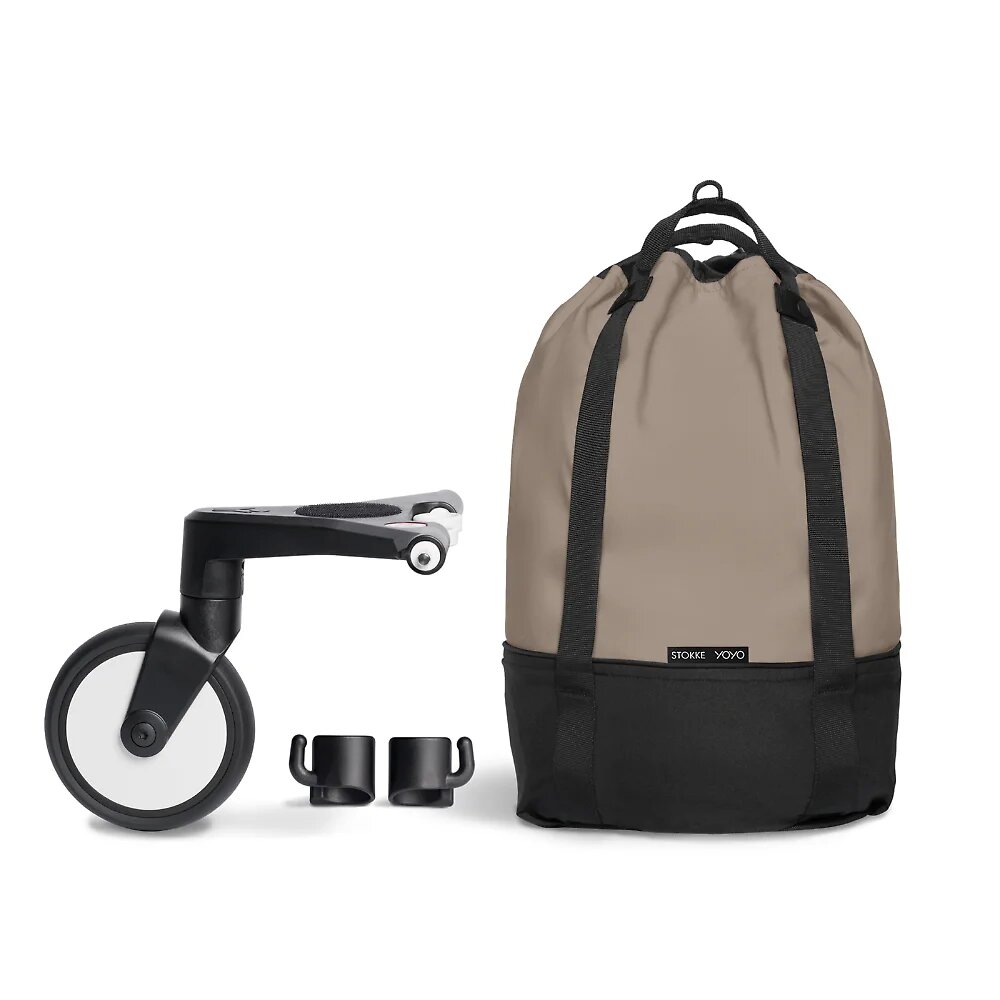 Сумка для родителей на платформе Stokke YOYO Rolling Bag, цвет Taupe (Бежевый), артикул производителя 646504