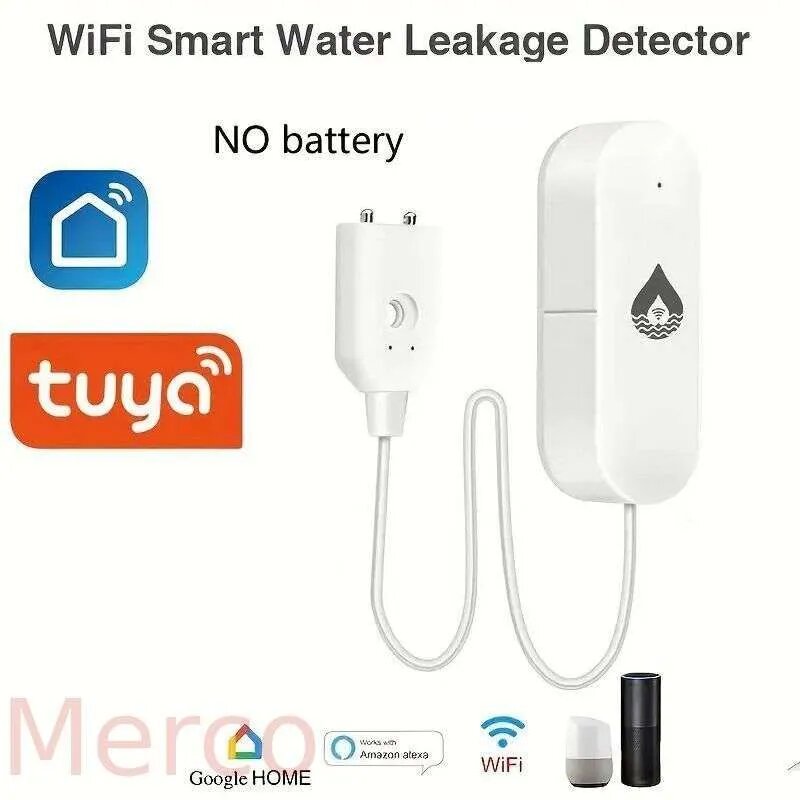 Tuya WiFi датчик протечки воды сигнализация умный дом APP пульт дистанционного управления