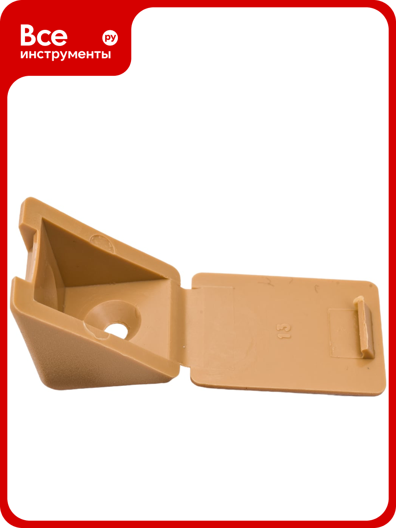 Мебельный уголок с шурупом, бук, 4 шт Zitar 108983