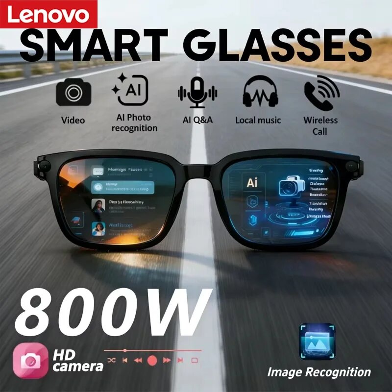 Lenovo 2026 Умные очки Black With 3 Lenses
