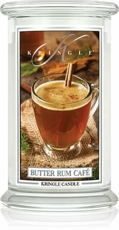 Свеча ароматическая Kringle Candle Butter Rum Caf , унисекс, 624 г