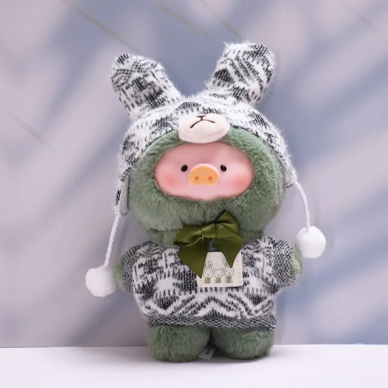 Ручная вязка серой шапки с помпонами костюм для игрушки ЛуЛу
