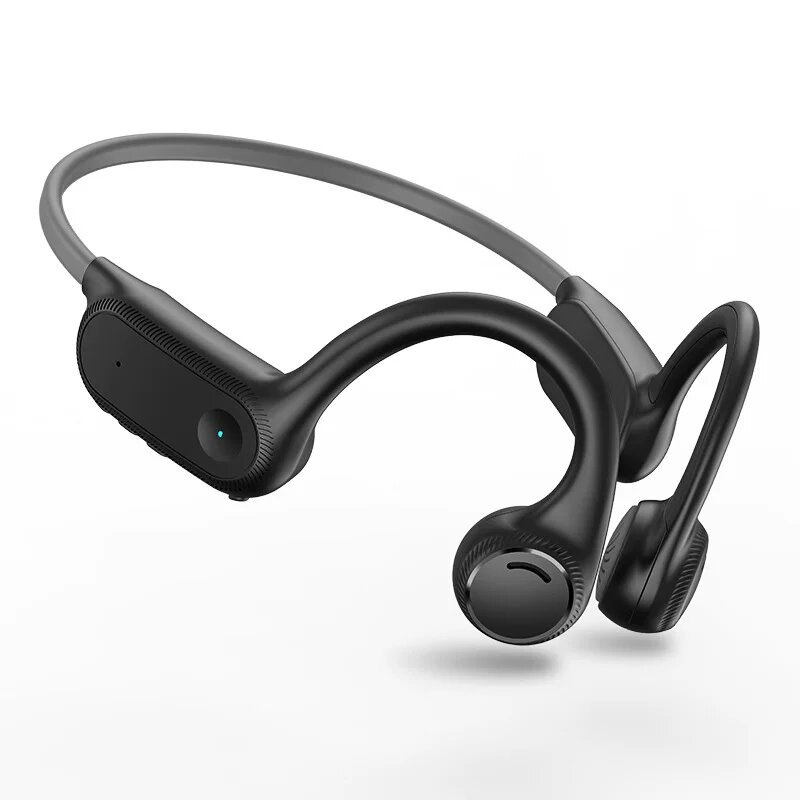 Костная проводимость Bluetooth спортивные наушники - Серый, открытый дизайн, длительное время работы, заушная