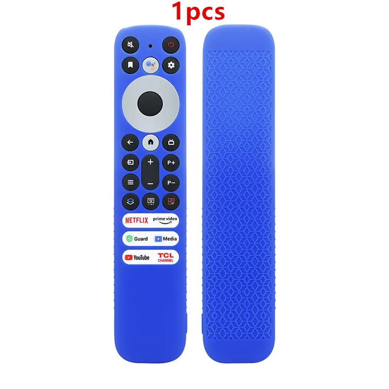 Силиконовый чехол для пульта TCL, синий, 1 шт