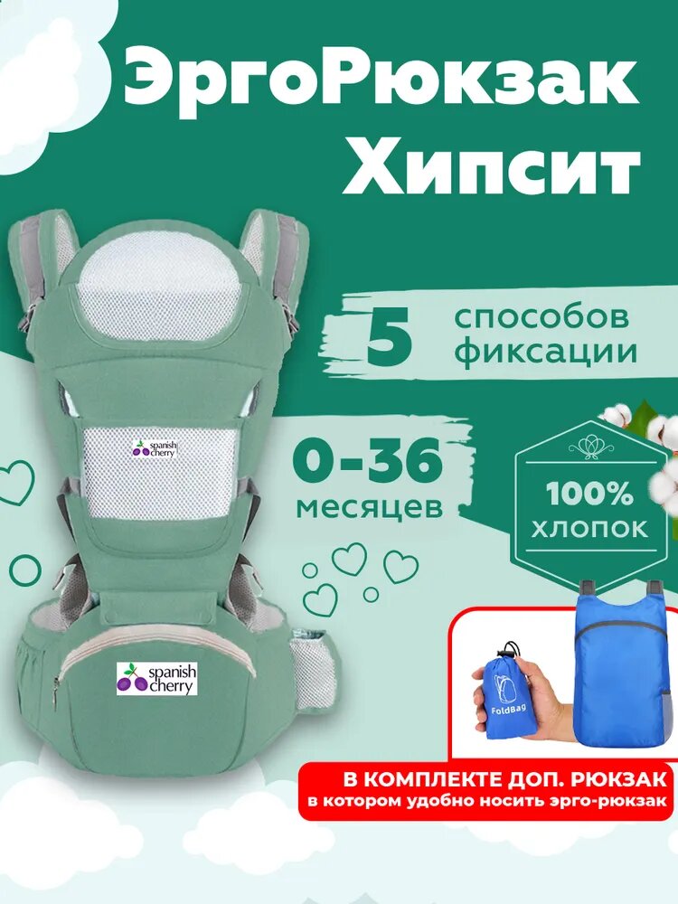 Эргорюкзак для малышей от 0. Слинг для новорожденных с 0 мес.