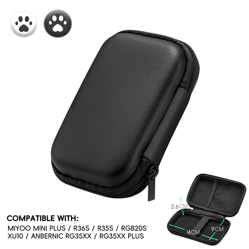 Защитный чехол Data Frog для консолей R36S, RG35XX, R35S Черный, Black