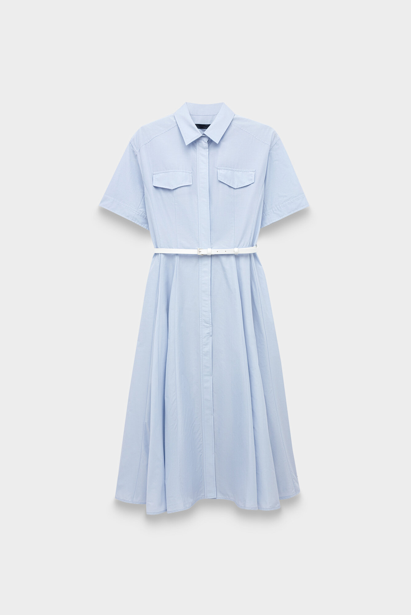 Платье Juun.J PLEAT DRESS для женщин цвет голубой размер 44