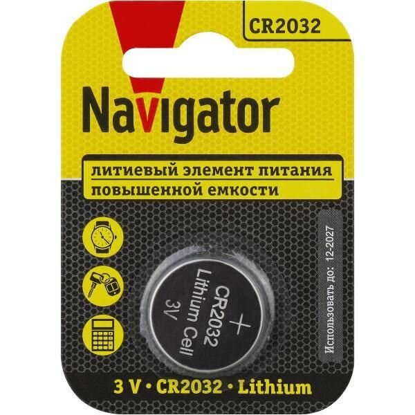 Батарея Navigator 93 823 NBT-CR2032-BP1