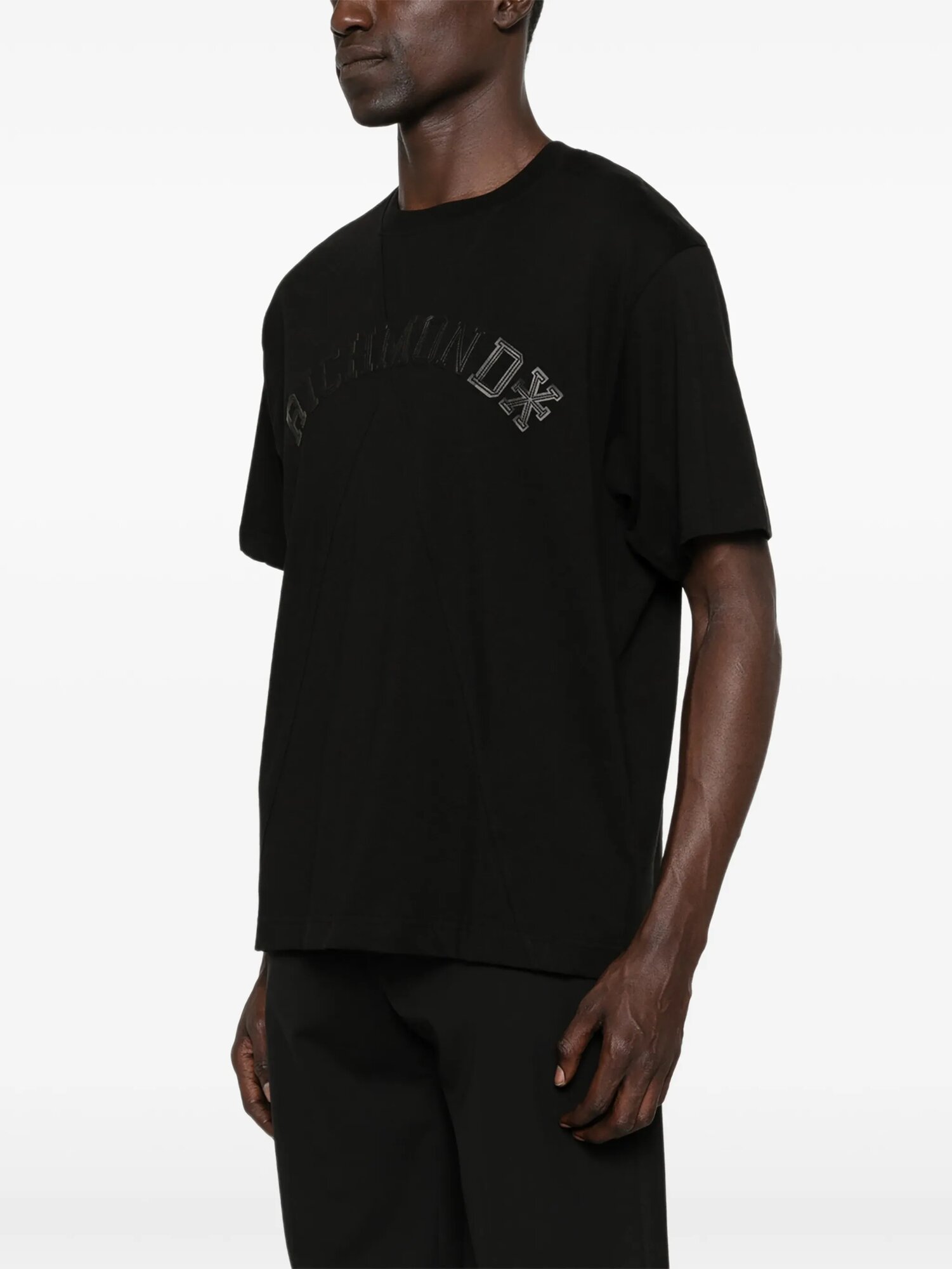 Футболка JOHN RICHMOND Logo-patch T-shirt, размер 50, black/black — фото 1