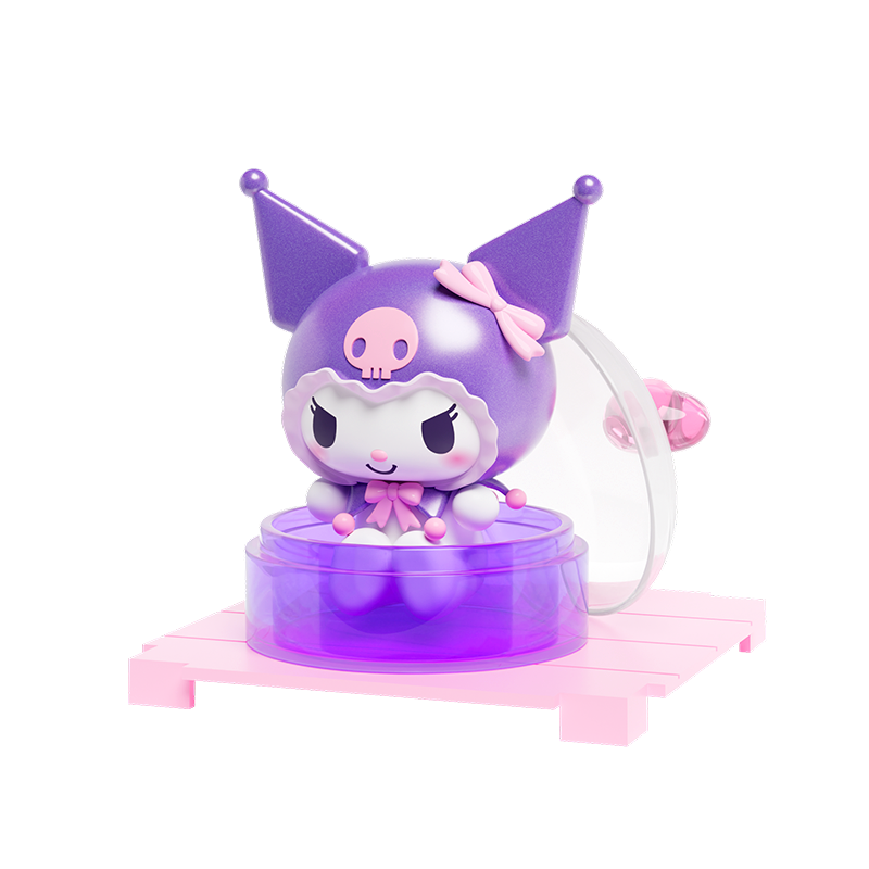 Мини-бокс для дома унисекс MOETCH Kuromi Sanrio, Confirmed Style - Sweet Pink Puff (Unbox and Unbag)