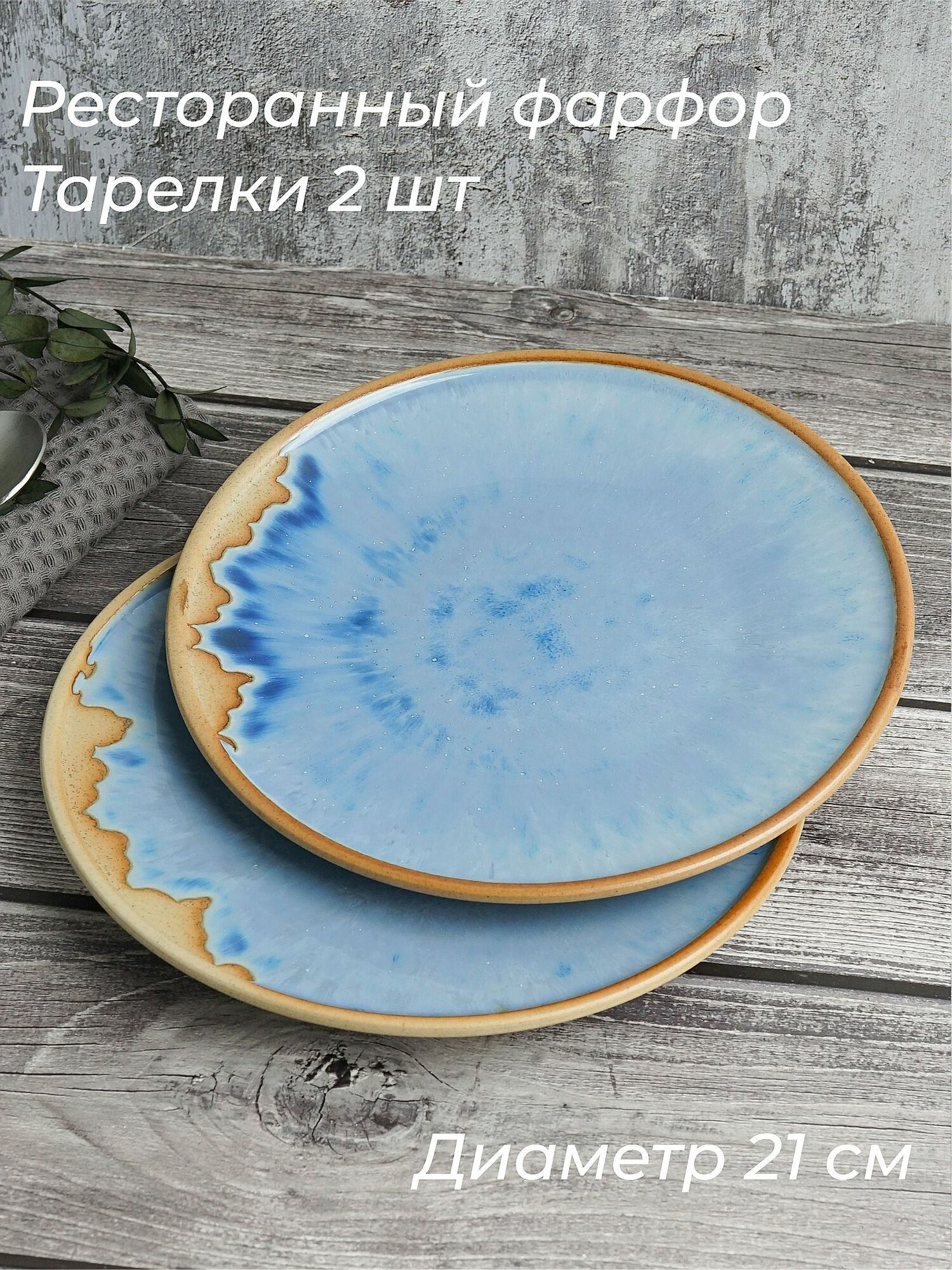 Набор тарелок 2шт фарфор диаметр 21см P.L. Proff Cuisine