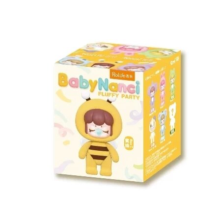 Оригинальная коллекционная фигурка-кукла Rolife BabyNanci Fluffy Party Series Blind Box, подвижная, милый подарок.