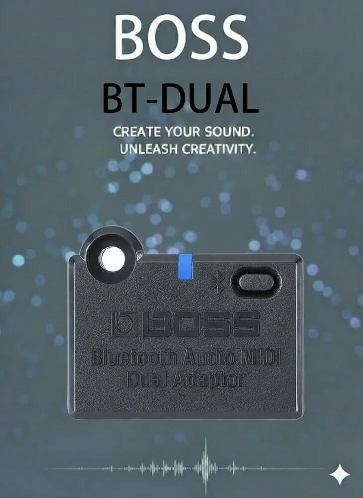 BOSS Bluetooth Adaptor Блютуз адаптер аудио и MIDI BOSS BT-DUAL KATANA Блютуз адаптация